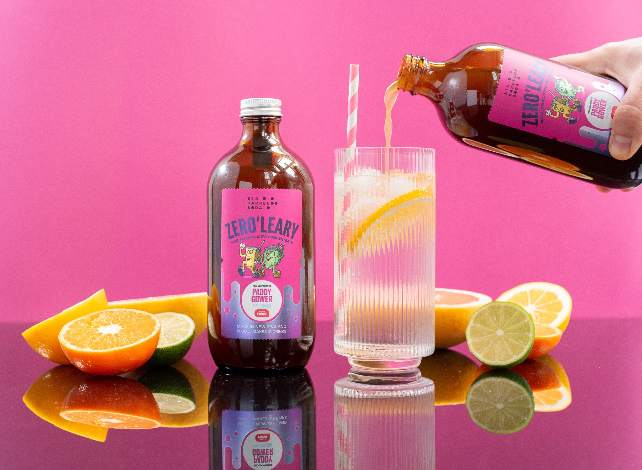 ZERO'LEARY collaboration with Paddy Gower Has Issues – Six Barrel Soda Co.