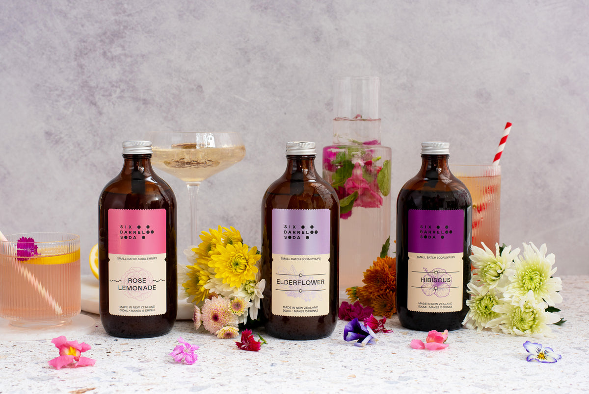 Floral Soda Syrup Three Pack – Six Barrel Soda Co.