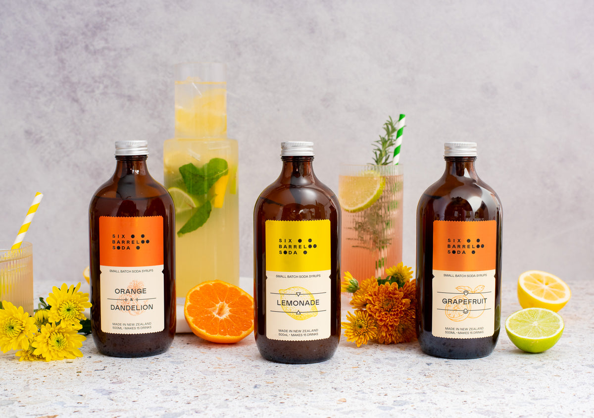 Citrus Soda Syrup Three Pack – Six Barrel Soda Co.